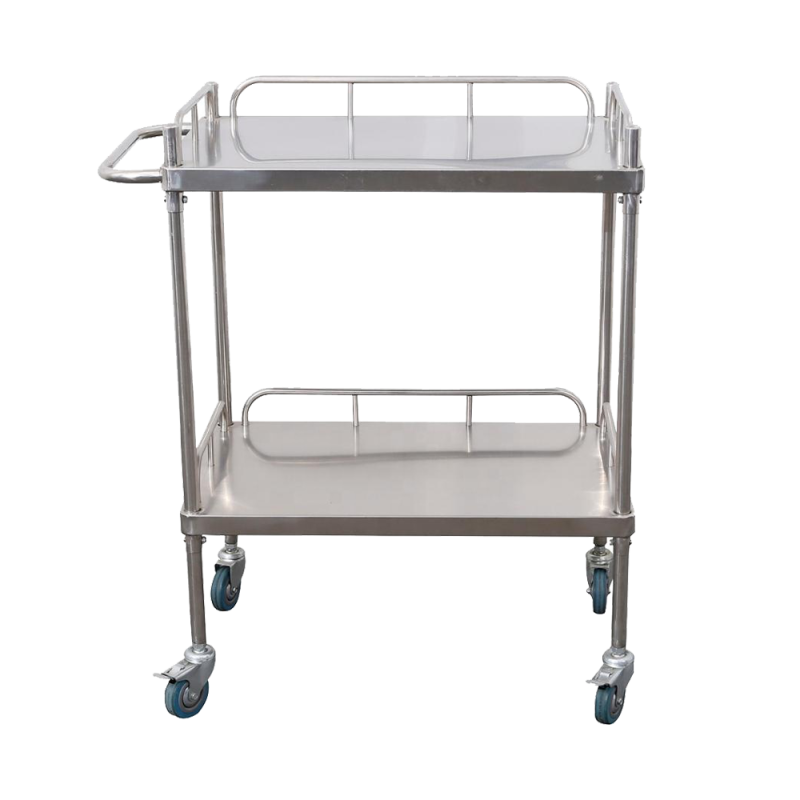 CARRO INSTRUMENTAL DE ACERO INOXIDABLE DOS CAPAS – Corpmedec S.A